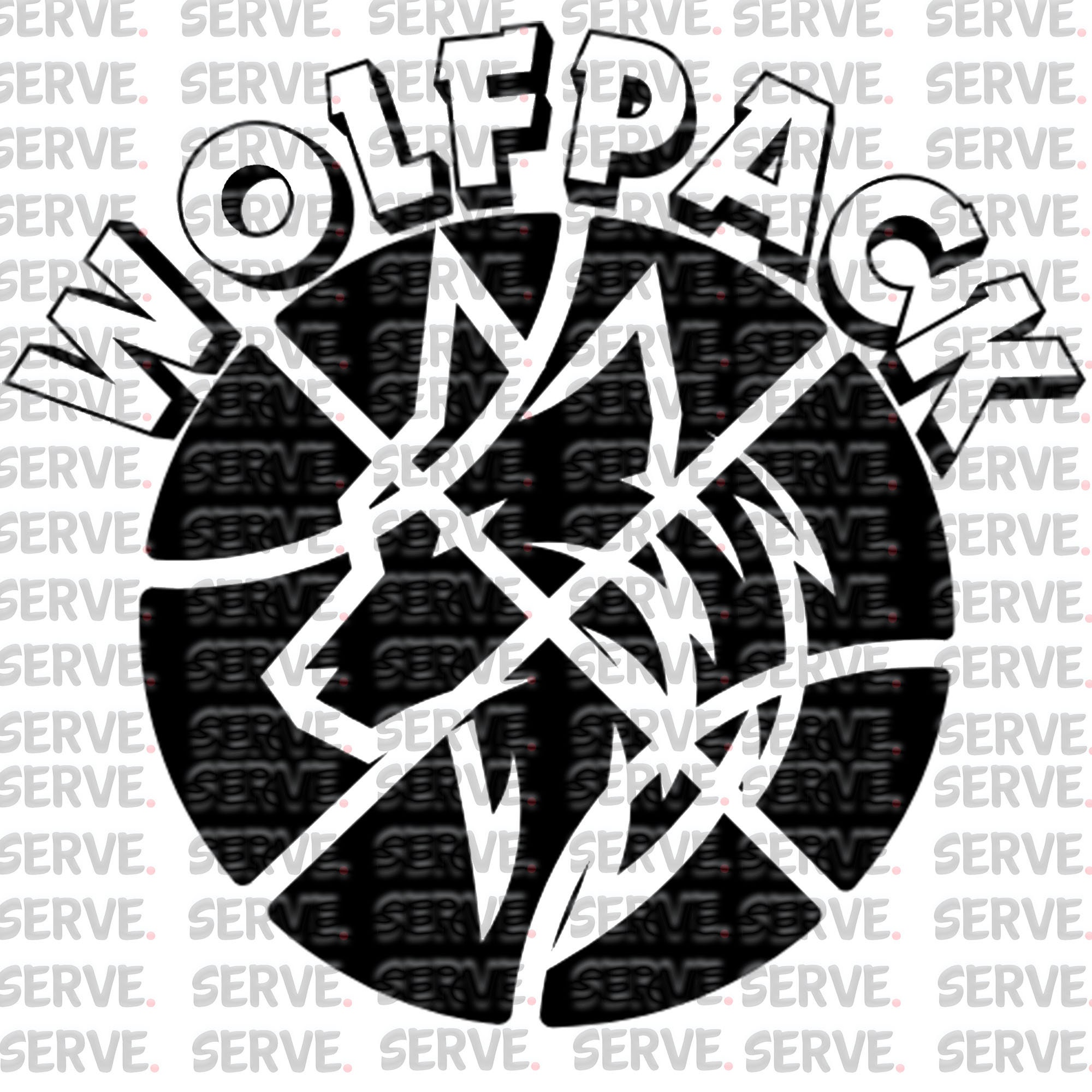Wolfpack Basketball Youth Digital Artwork Logo Download - Etsy
