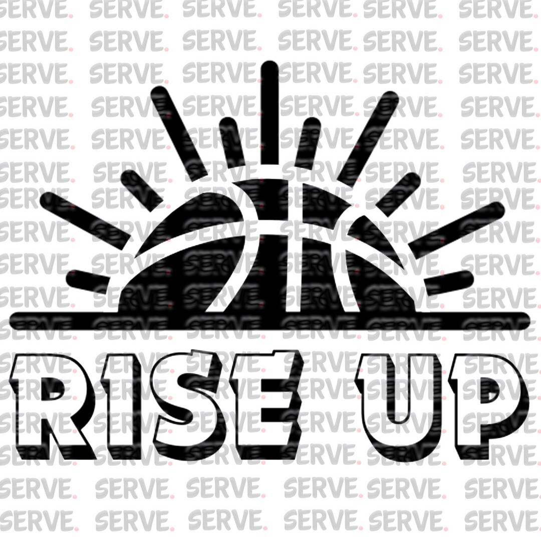 V1 Rise up Basketball Youth Digital Artwork Logo Download - Etsy