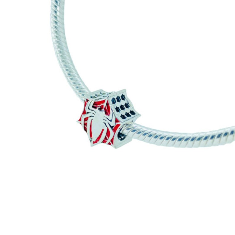 Spider Charm for Bracelet Animal Theme Charm Sterling Silver - Etsy