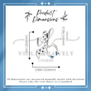 Gamer Charm for Bracelet, Game Console Designer Charm, Headphone Charm ...
