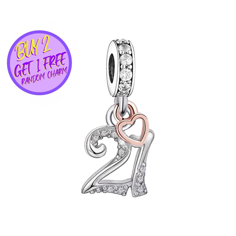 21 Dangle Charm - Etsy