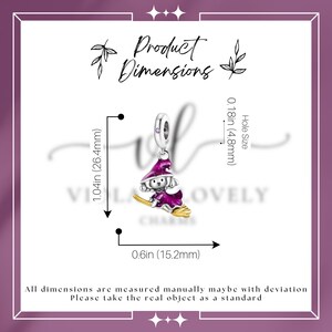 Witches Broom Dangle Charm for Bracelet, Witch Charm, Halloween Charm, Sterling Silver Charm - Etsy