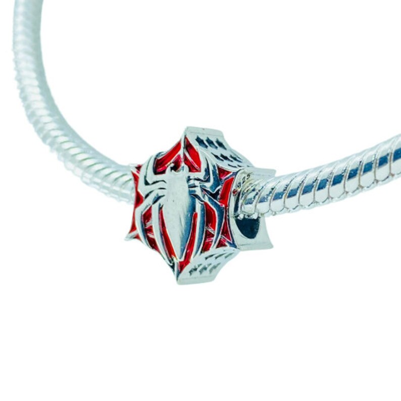 Spider Charm for Bracelet Animal Theme Charm Sterling Silver - Etsy