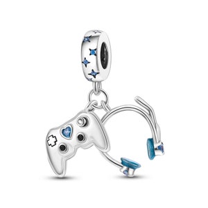 Gamer Charm for Bracelet, Game Console Designer Charm, Headphone Charm ...