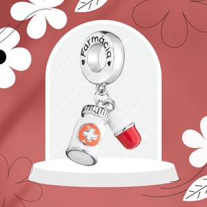 Pharmacy Charm for Bracelet, Pharmaia Charm, Hospital Charm, Medicine ...