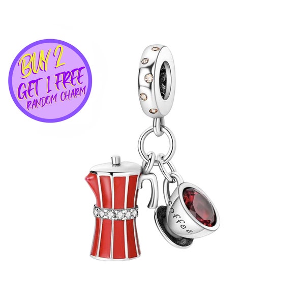 Sterling Coffee Cup Charm - Etsy
