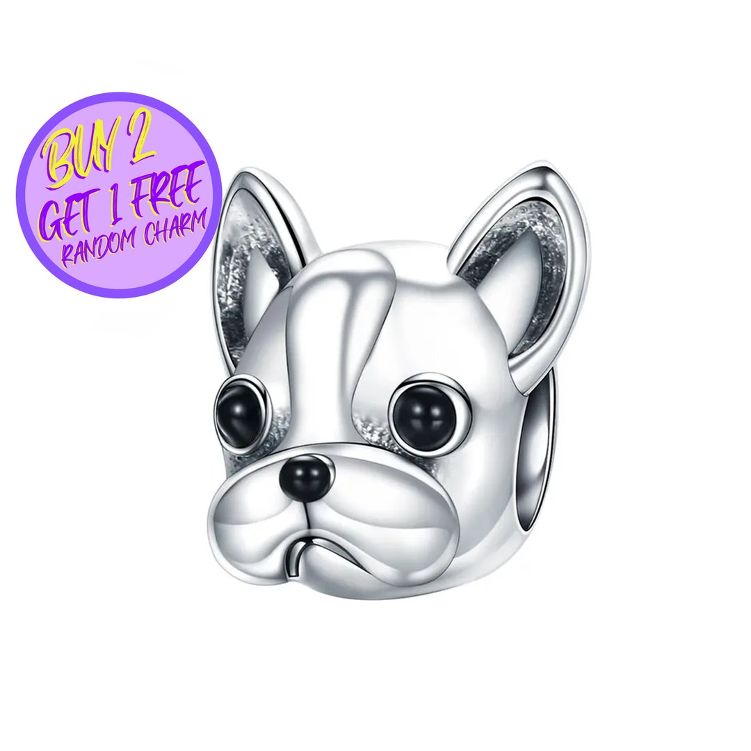 French Bulldog Charm for Bracelet, Dog Charm, Animal Theme Charm ...
