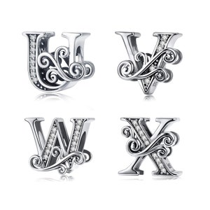 Letter Charms for Bracelet, Calligraphy Letter Charms, Alphabet Charms ...