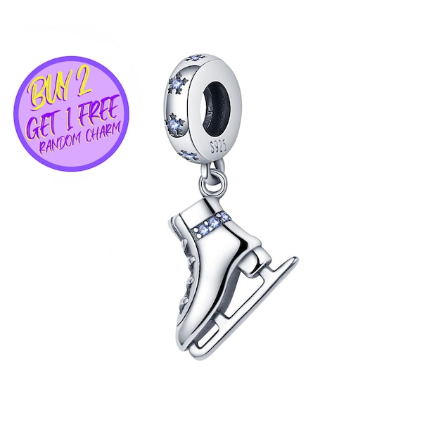 Ice Skate Charm - Etsy