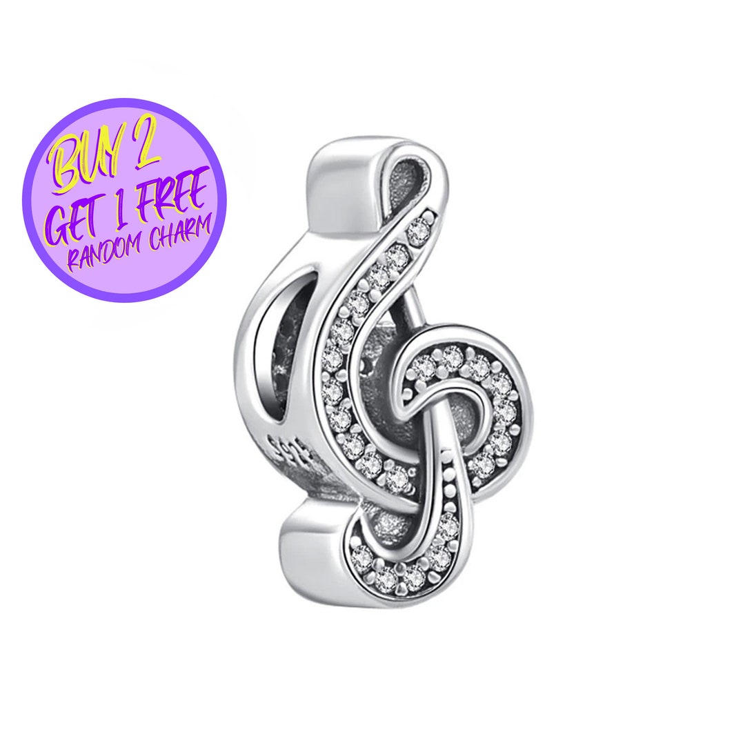 Music Note Charm for Bracelet, Sol Charm, Beaded Charm, Music Charm ...