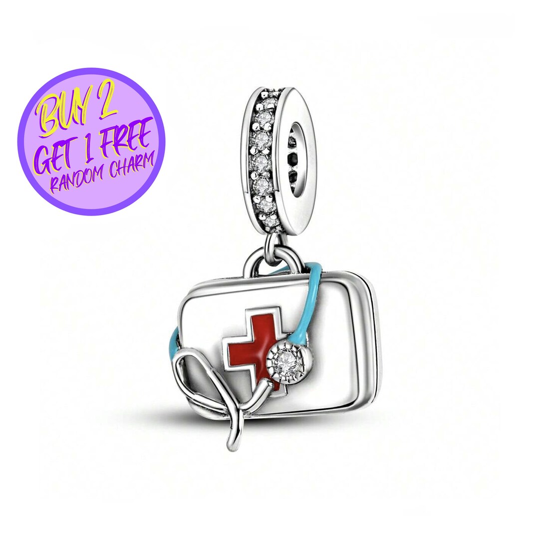 Nurse Charms for Bracelet, Sterling Silver Charm, Doctor Charms - Etsy