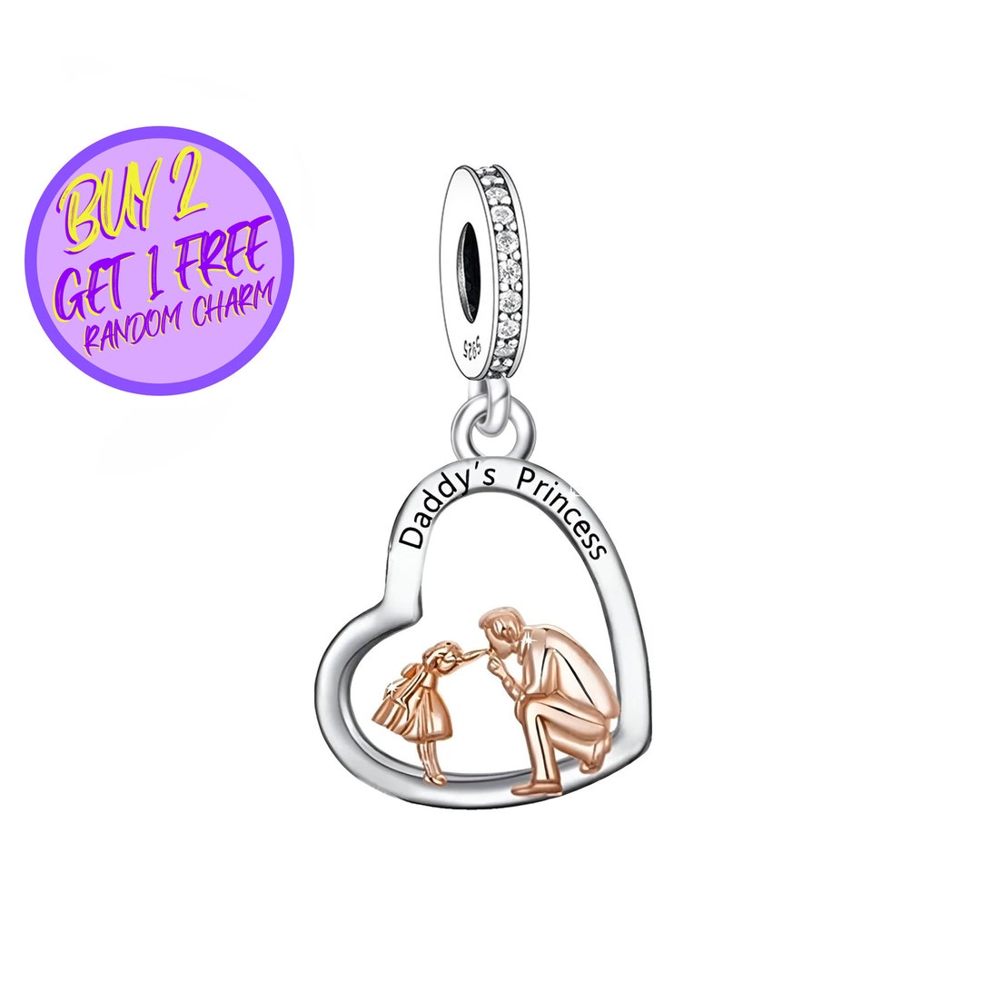 Daddy's Princess Charm for Bracelet, Daddy's Girl Charm, Designer ...