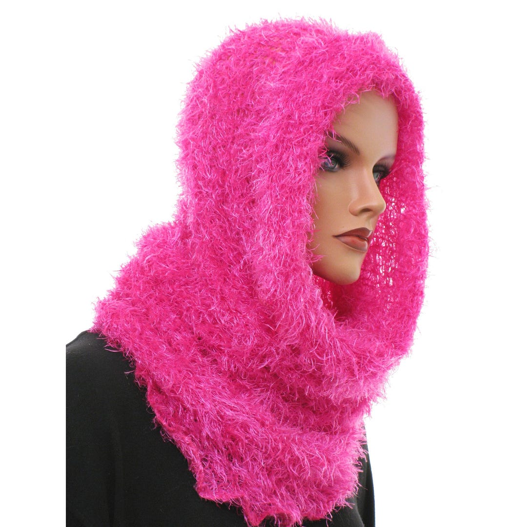 Vintage Versatile to Wear Pink Loop Scarf 90s, Stretchy Unworn Pink ...