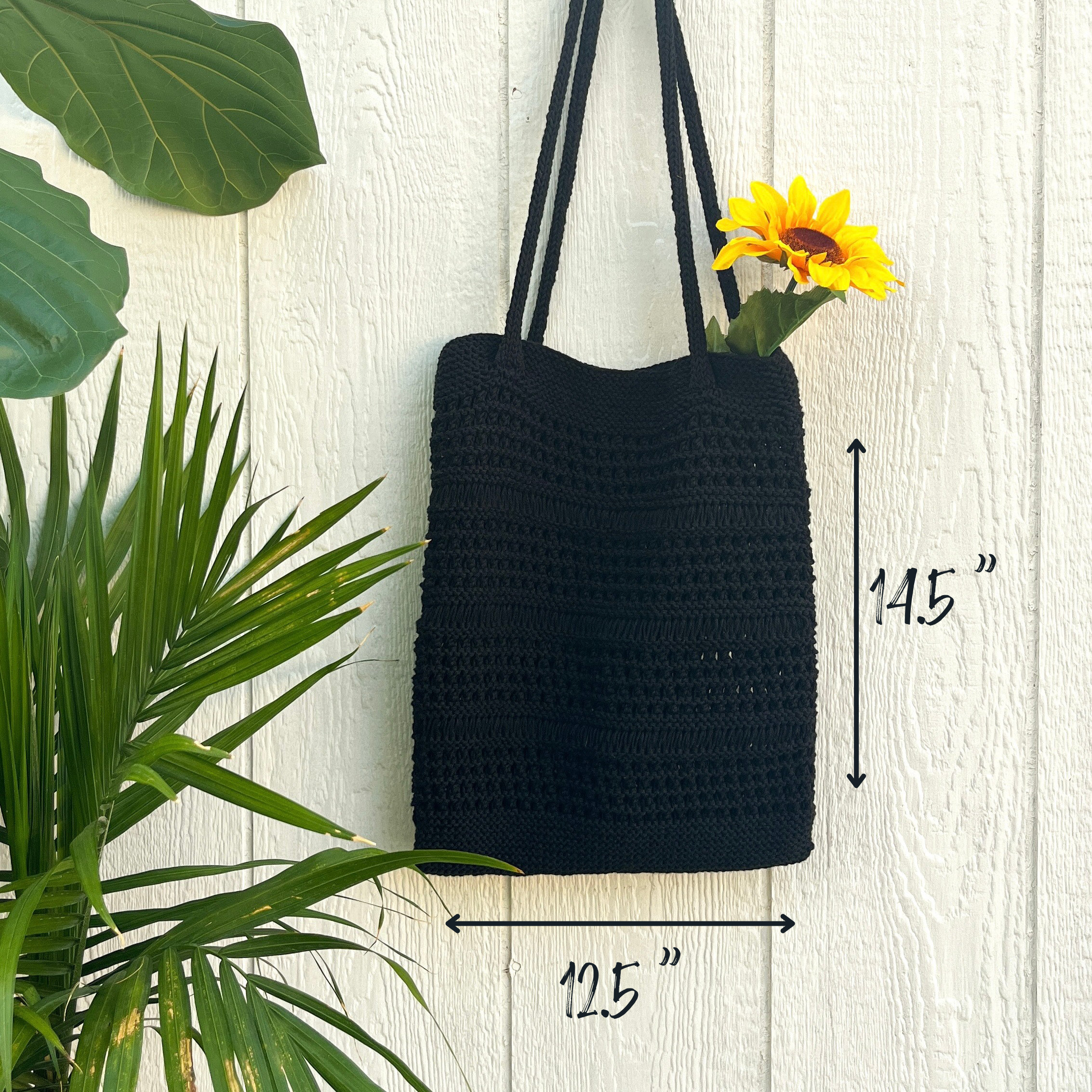 Market Bag | Knitted Cotton Handbag | Shoulder Bag | Handmade Bag ...