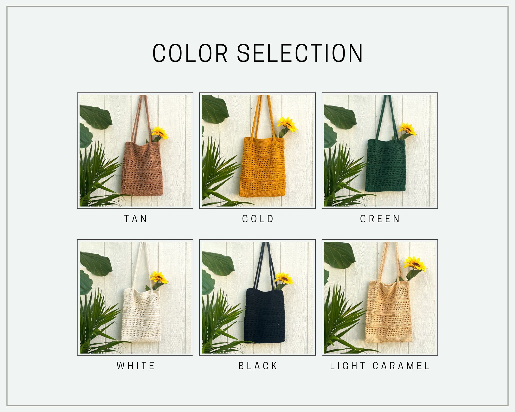 Market Bag | Knitted Cotton Handbag | Shoulder Bag | Handmade Bag ...