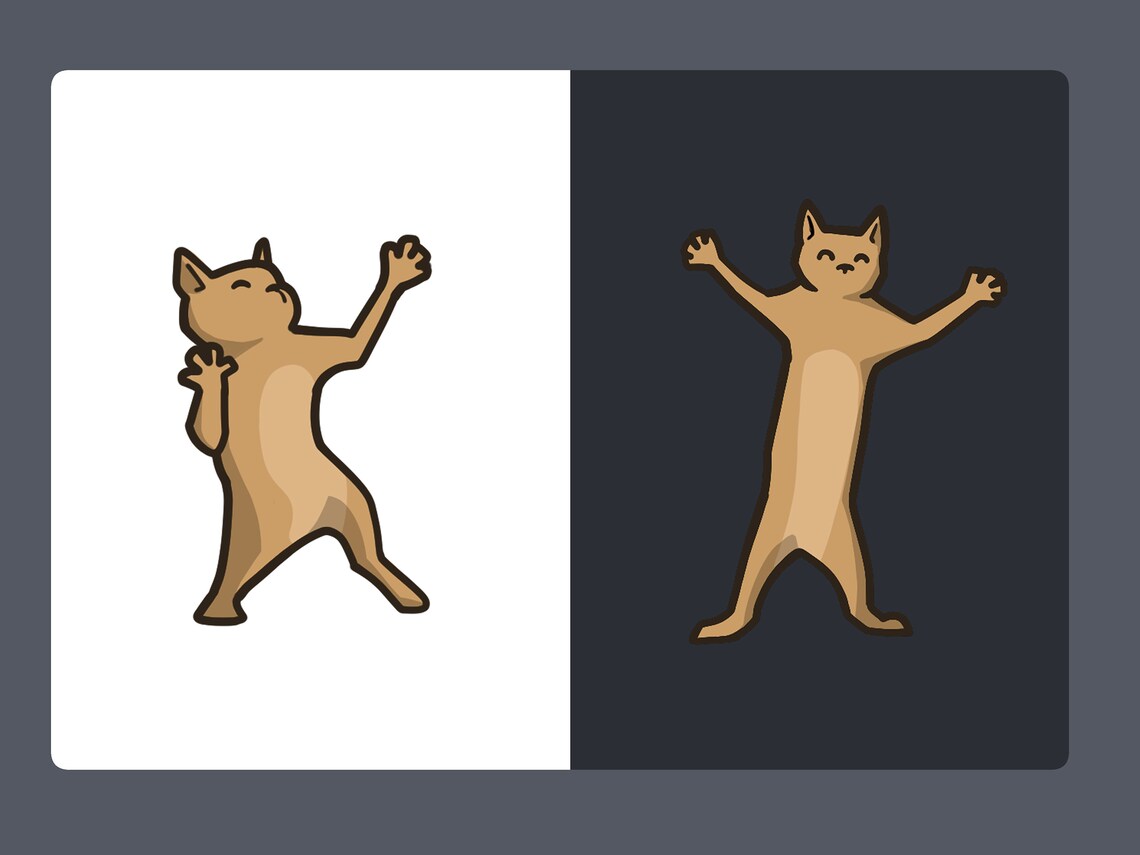 Dancing Meme Cat ANIMATED CAT EMOTES Twitch Youtube Discord Streaming ...