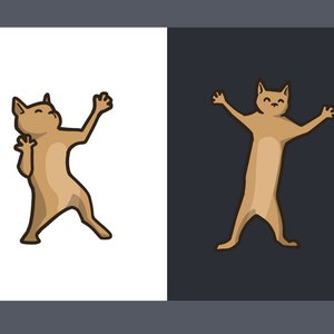 Dancing Meme Cat ANIMATED CAT EMOTES Twitch Youtube Discord Streaming ...