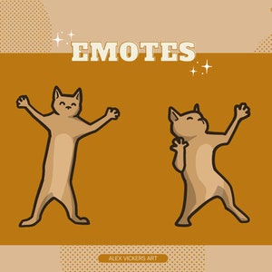 Dancing Meme Cat ANIMATED CAT EMOTES Twitch Youtube Discord Streaming ...
