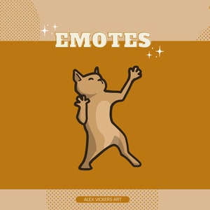 Dancing Meme Cat ANIMATED CAT EMOTES Twitch Youtube Discord Streaming ...