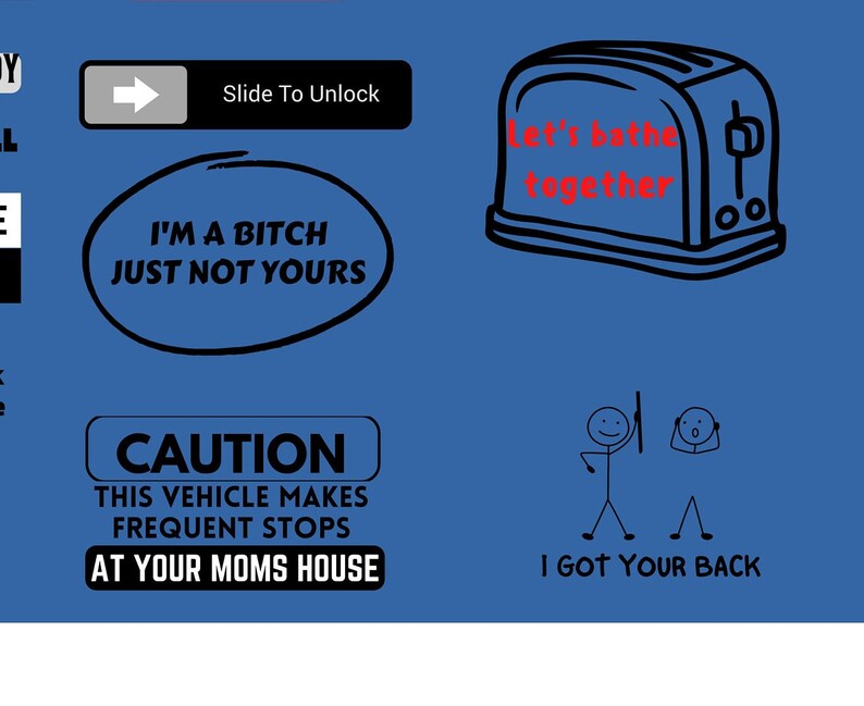 30 Bumper Sticker Decal SVG Bundle - Etsy