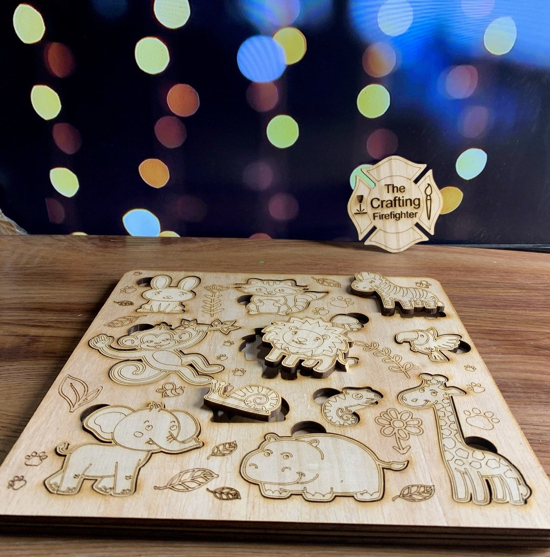 Laser Cut Children's Puzzle - Etsy