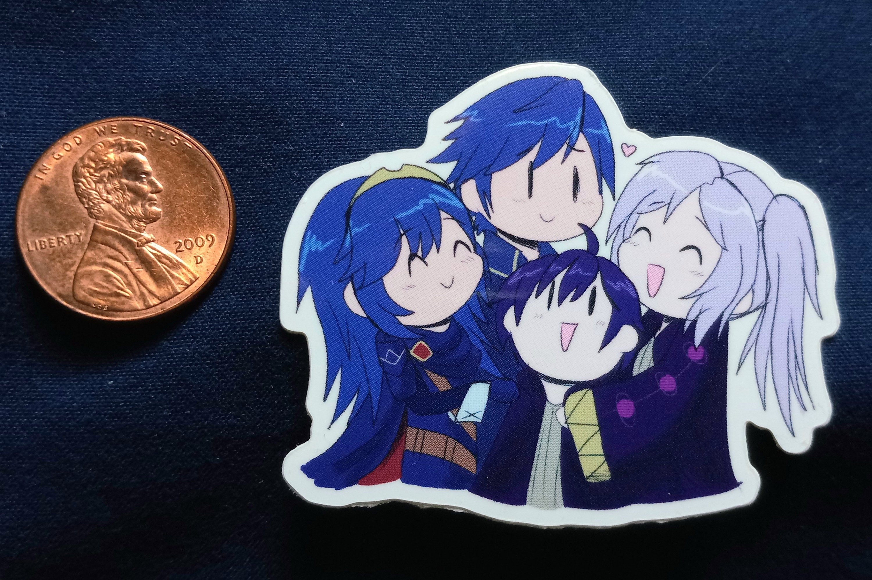 Fire Emblem Awakening Chrom Robin Lucina Morgan Chrobin Family Sticker ...
