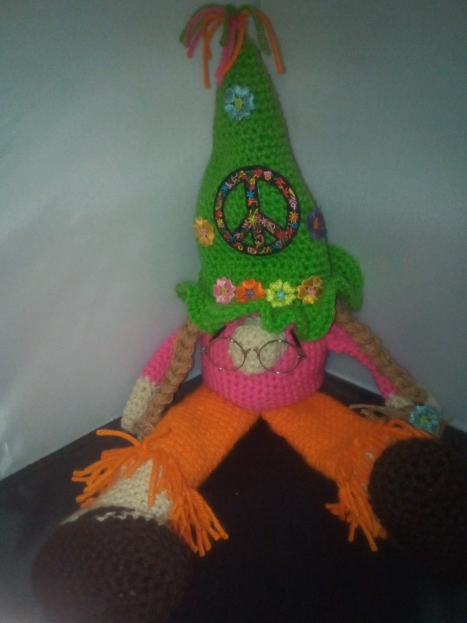 Hippie Peace Gnome Digital Pattern - Etsy