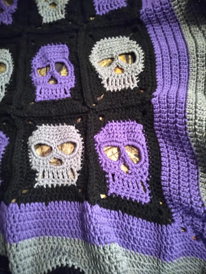 Digital Pattern for Skull Blanket - Etsy