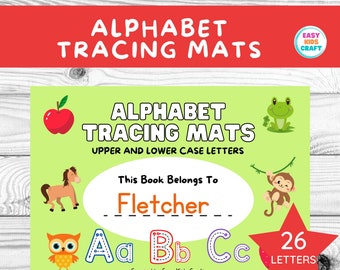 Alphabet Letter Tracing Worksheets 26 Printable Alphabets - Etsy
