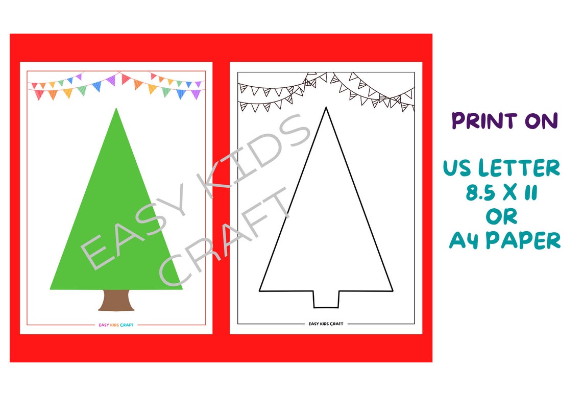Printable Christmas Tree Activity, Decorate the Christmas Tree, Home ...