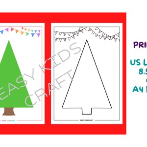 Printable Christmas Tree Activity, Decorate the Christmas Tree, Home ...