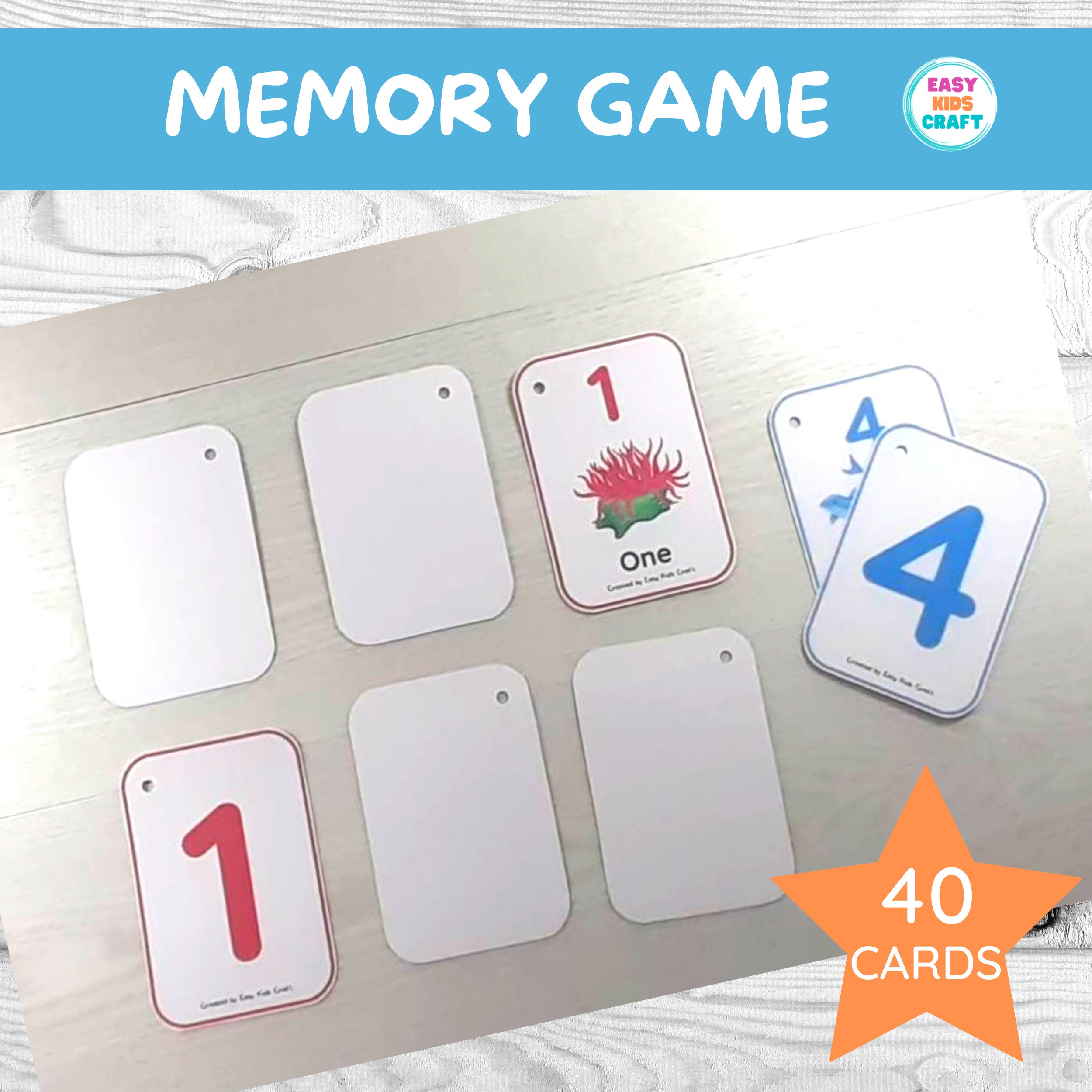 Number 1-20 Ocean Life Flash Cards for Toddlers, Preschool Learning ...