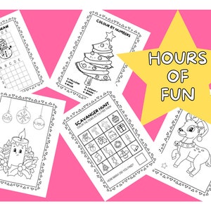 20 Christmas Activity Printables Pk 2, Christmas Party Games, Christmas ...