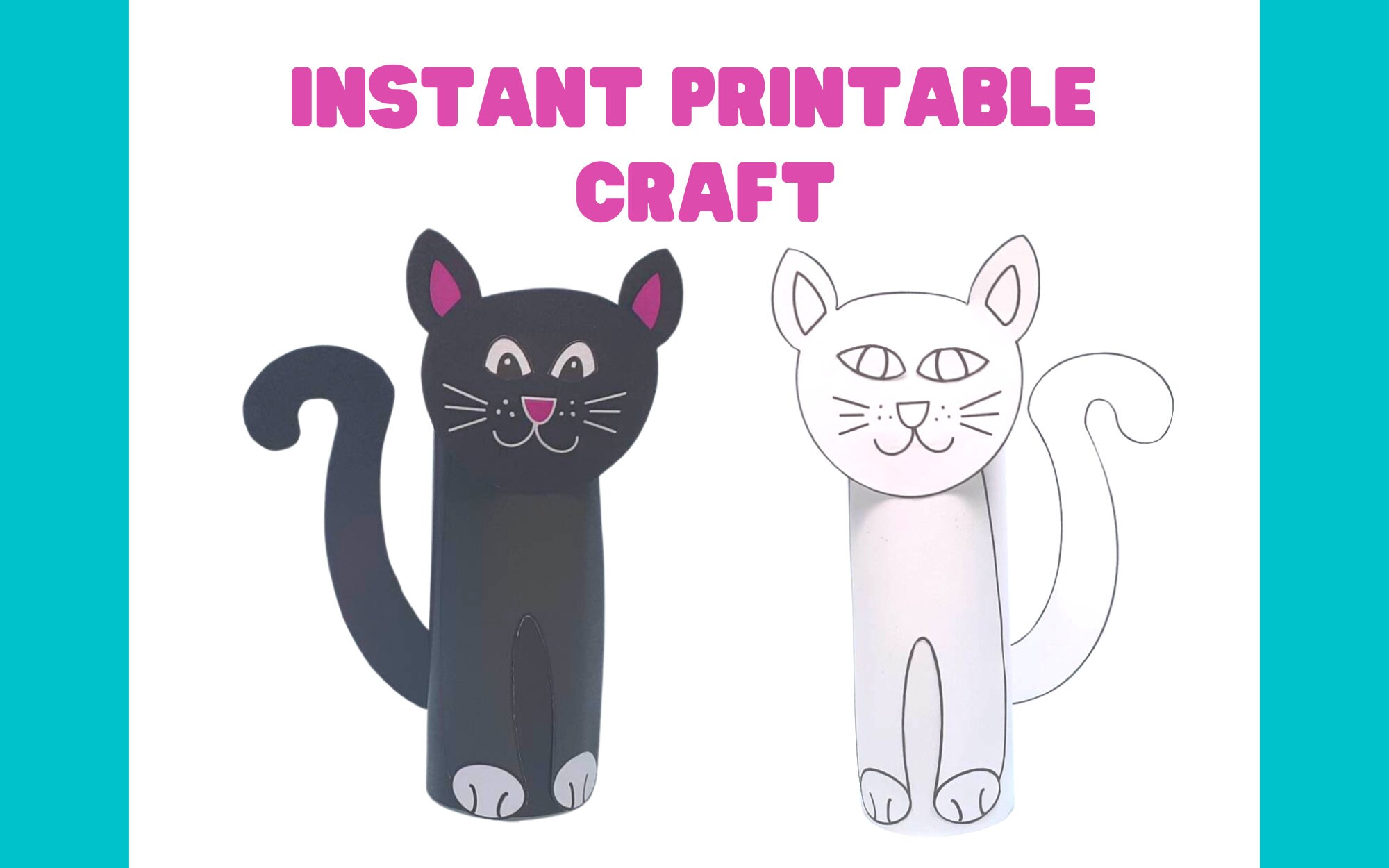 Halloween Toilet Paper Roll Black Cat | Halloween Printable | Halloween ...