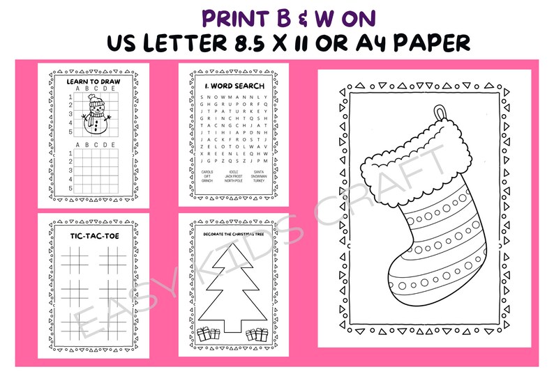 20 Christmas Activity Printables Pk 2, Christmas Party Games, Christmas ...
