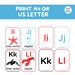 Alphabet Ocean Life Flash Cards for Toddlers, Preschool Learning Cards ...