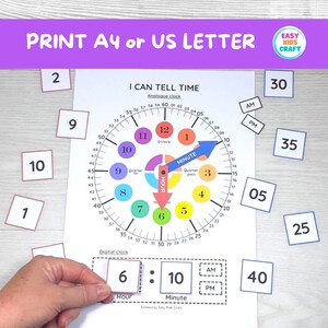 Learn to Tell Time, Telling the Time Worksheet, I Can Tell Time ...