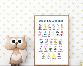 Ocean Life Number Counting Poster | Educational Posters | Homeschool ...