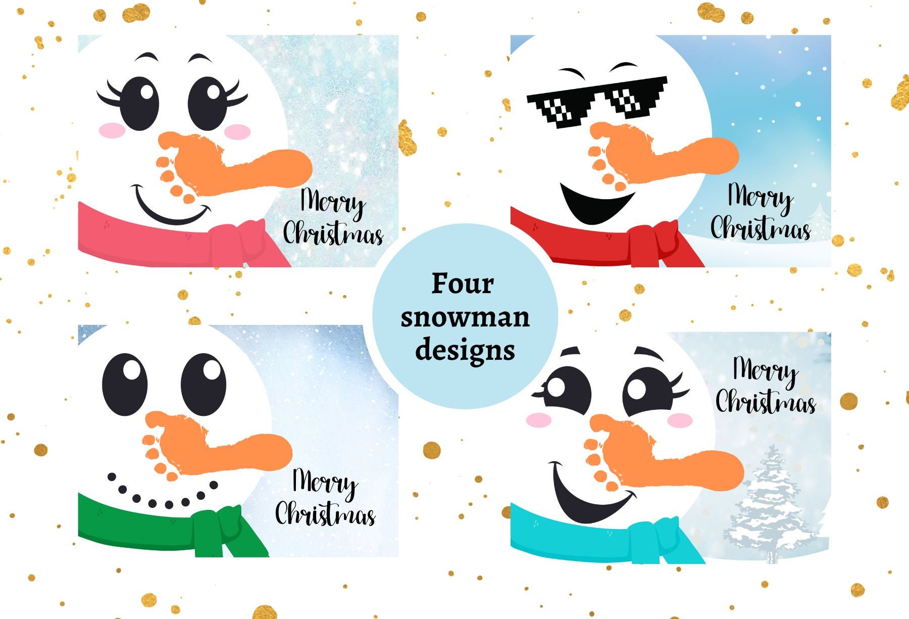 Snowman Footprint Art Christmas Craft | Christmas Keepsake | Christmas ...