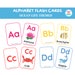 Alphabet Ocean Life Flash Cards for Toddlers, Preschool Learning Cards ...