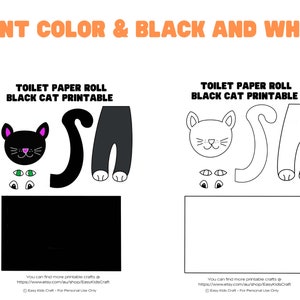 Halloween Toilet Paper Roll Black Cat | Halloween Printable | Halloween ...