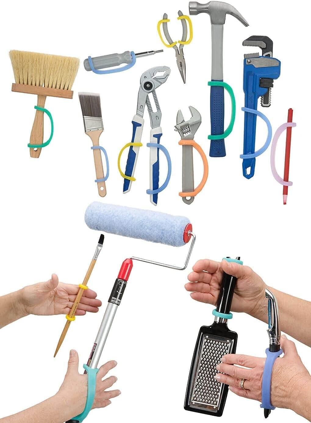 Eazyhold Silicone Universal Cuff Aid for Limited Hand Grip, Cerebral ...