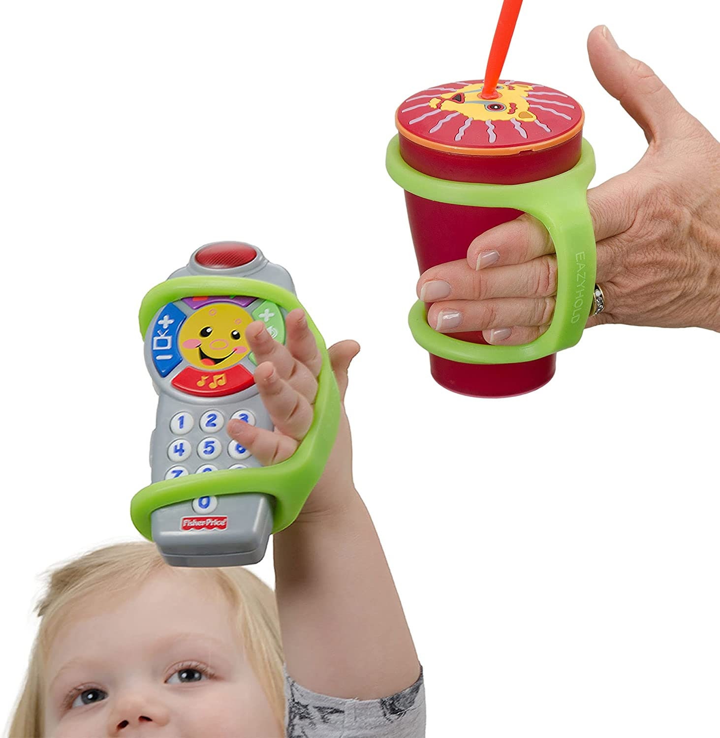Eazyhold Easy Grip Baby Sippy Cup Holder, 360 Transition Trainer Cup ...