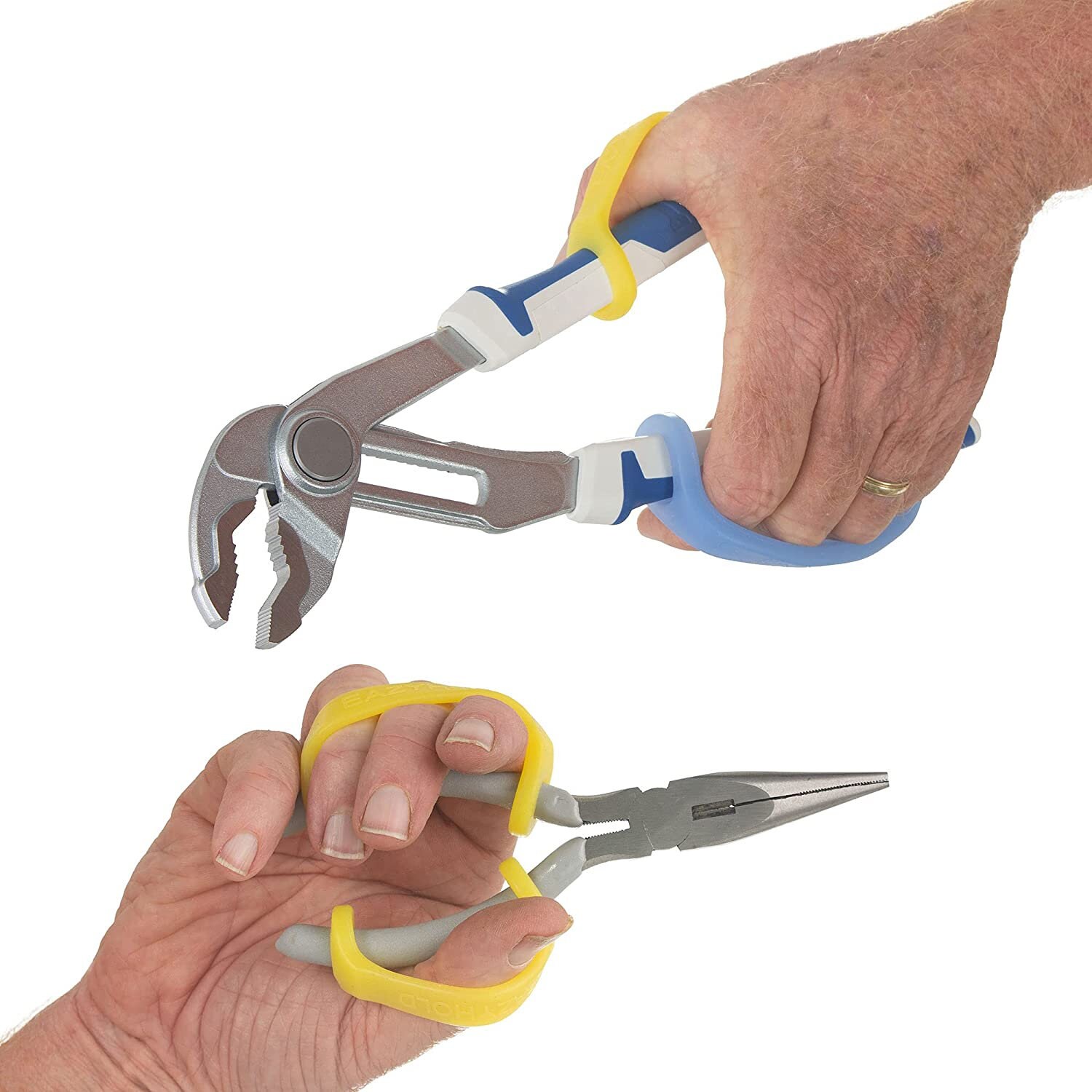 Eazyhold Yellow Silicone Easy Grip Device, Universal Cuff for Hand ...