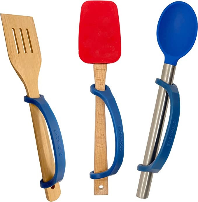 Eazyhold Navy Silicone Universal Cuff, Large to X-large Hands, Fits ...