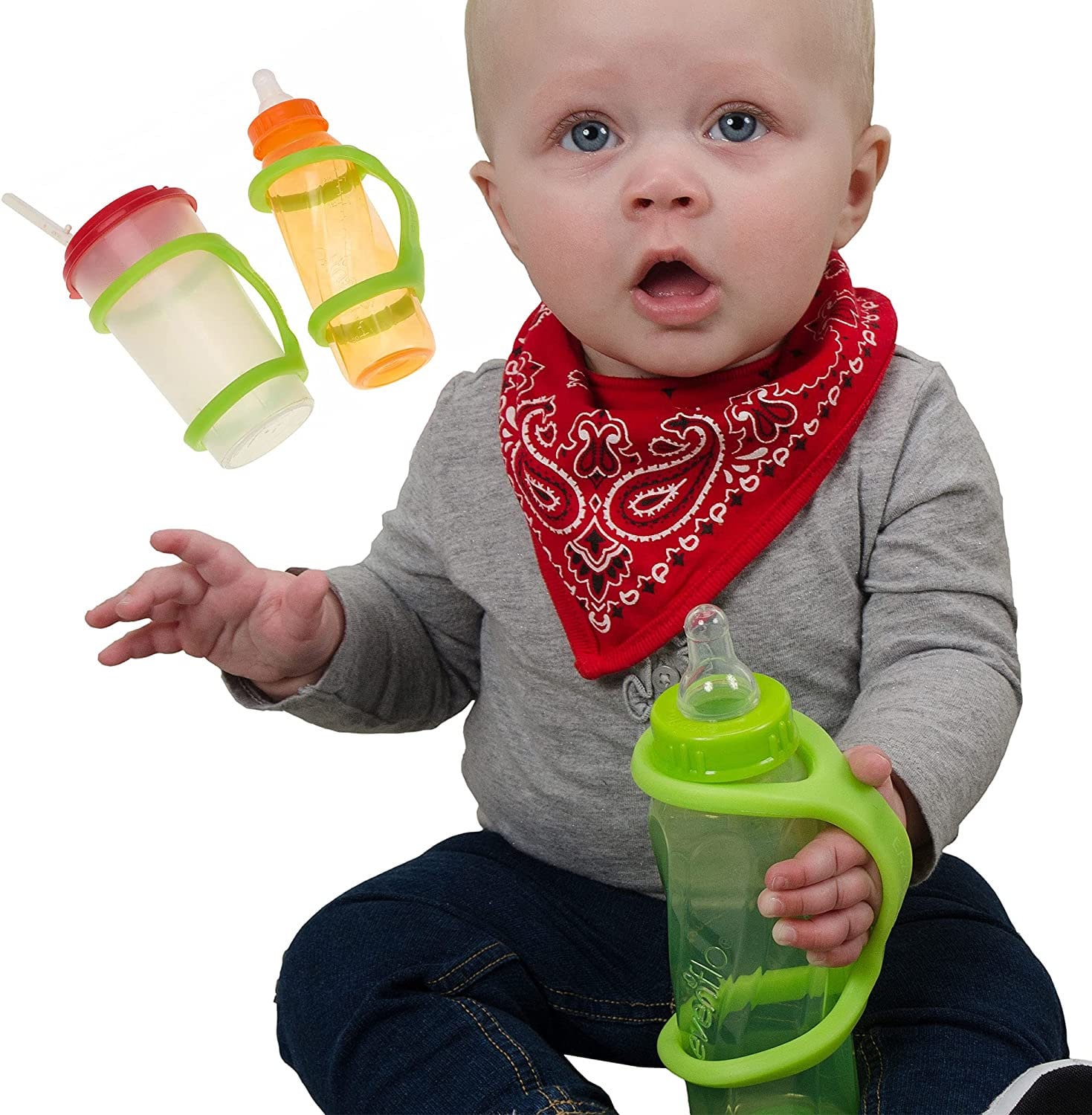 Eazyhold Easy Grip Baby Sippy Cup Holder, 360 Transition Trainer Cup ...