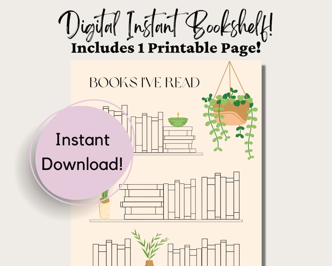 Boho Books I've Read Bullet Journal Printable Tracker, Year Book ...