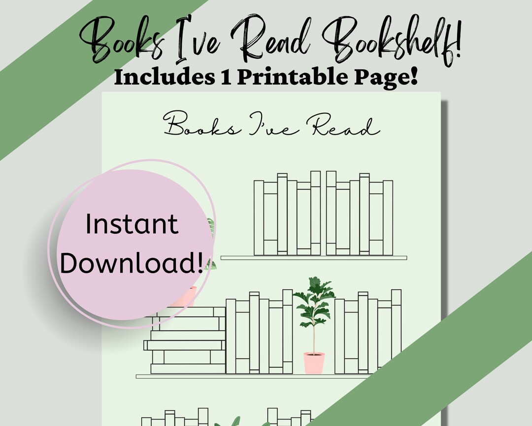 Books I've Read Bullet Journal Printable Tracker, Yearly Book Reading ...