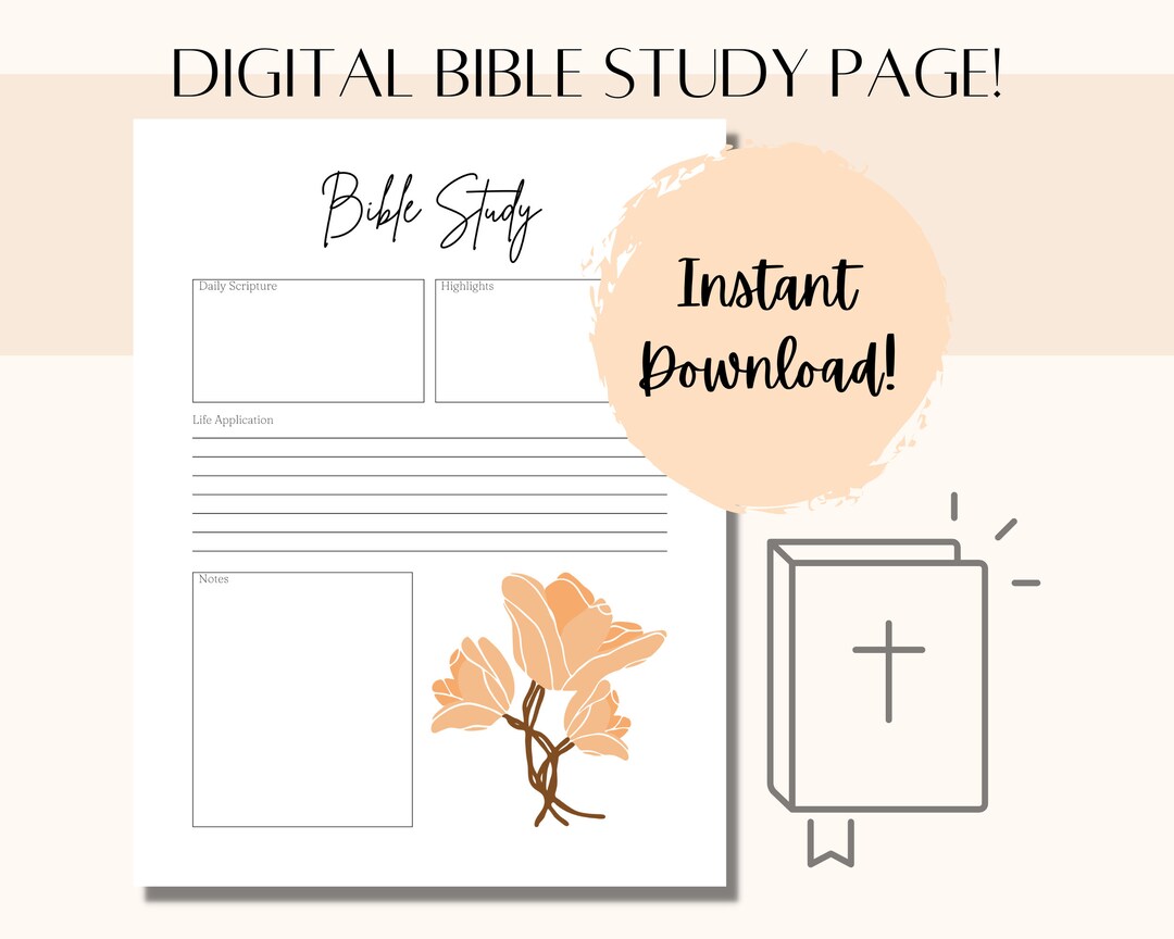 Faith Journal Bible Study Printable Planner, "that Girl" Christian ...