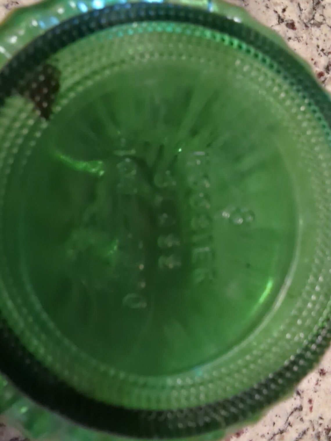 Vintage Green Ribbed Hoosier Glass Vase 8.5 - Etsy